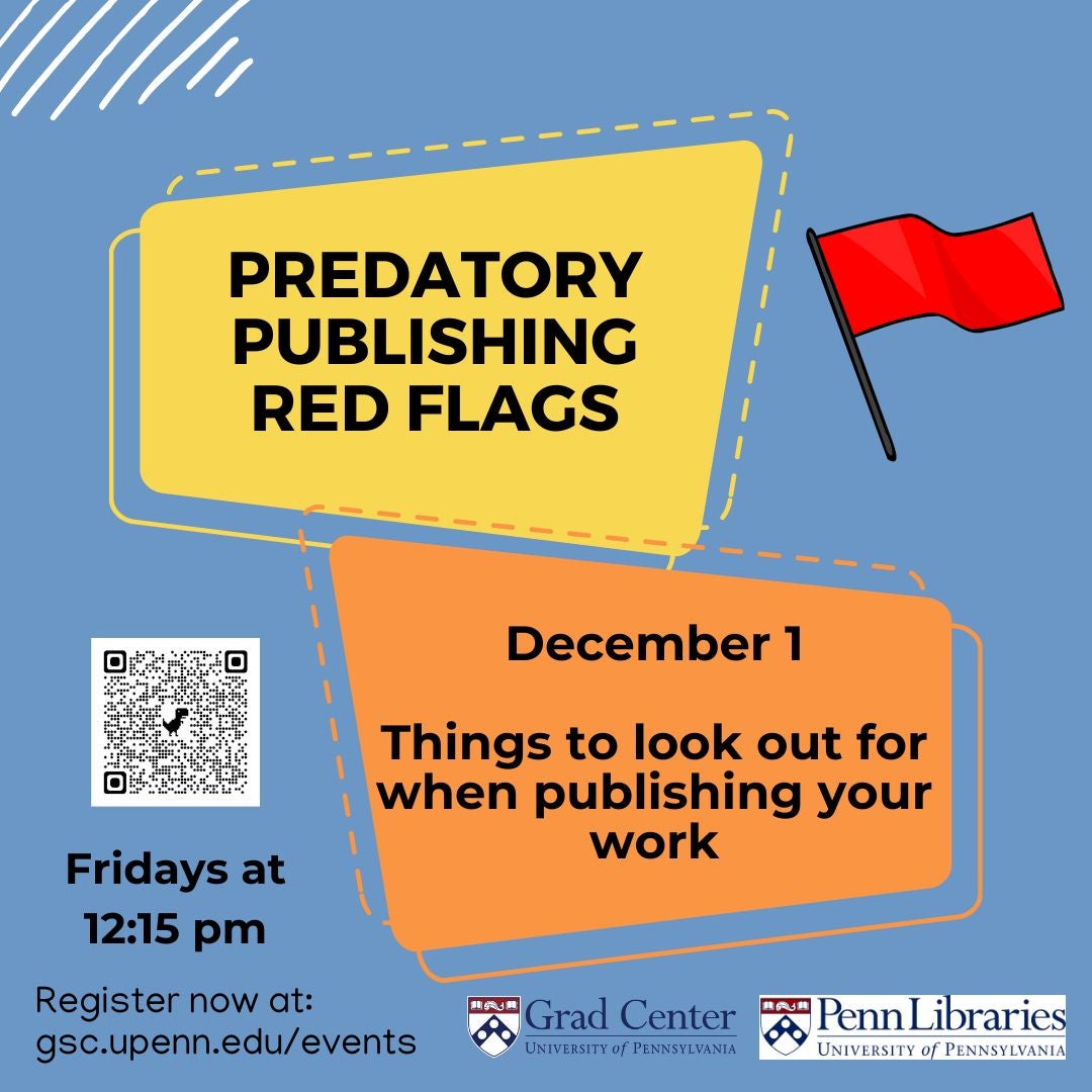 Predatory Publishing: Red Flags | Penn Libraries