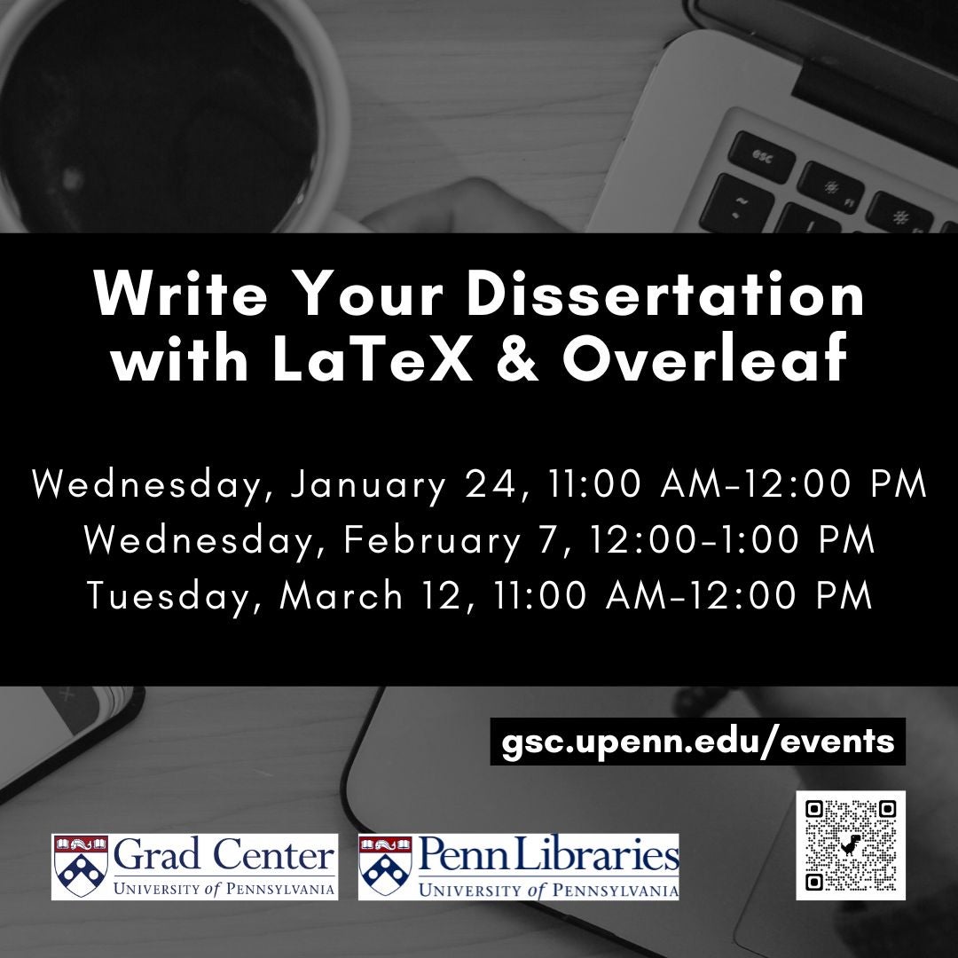 Write Your Dissertation With LaTeX and Overleaf! | Penn Libraries