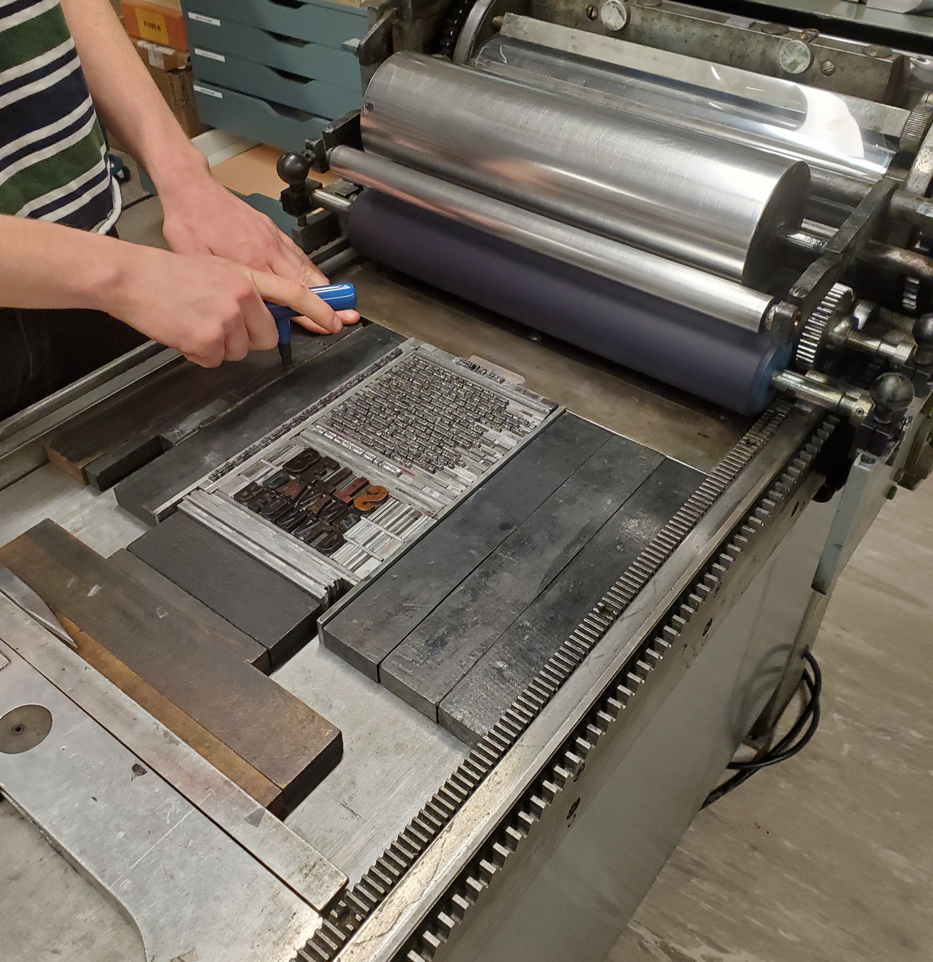 Common Press Studio Use Training: Letterpress Printing | Penn Libraries